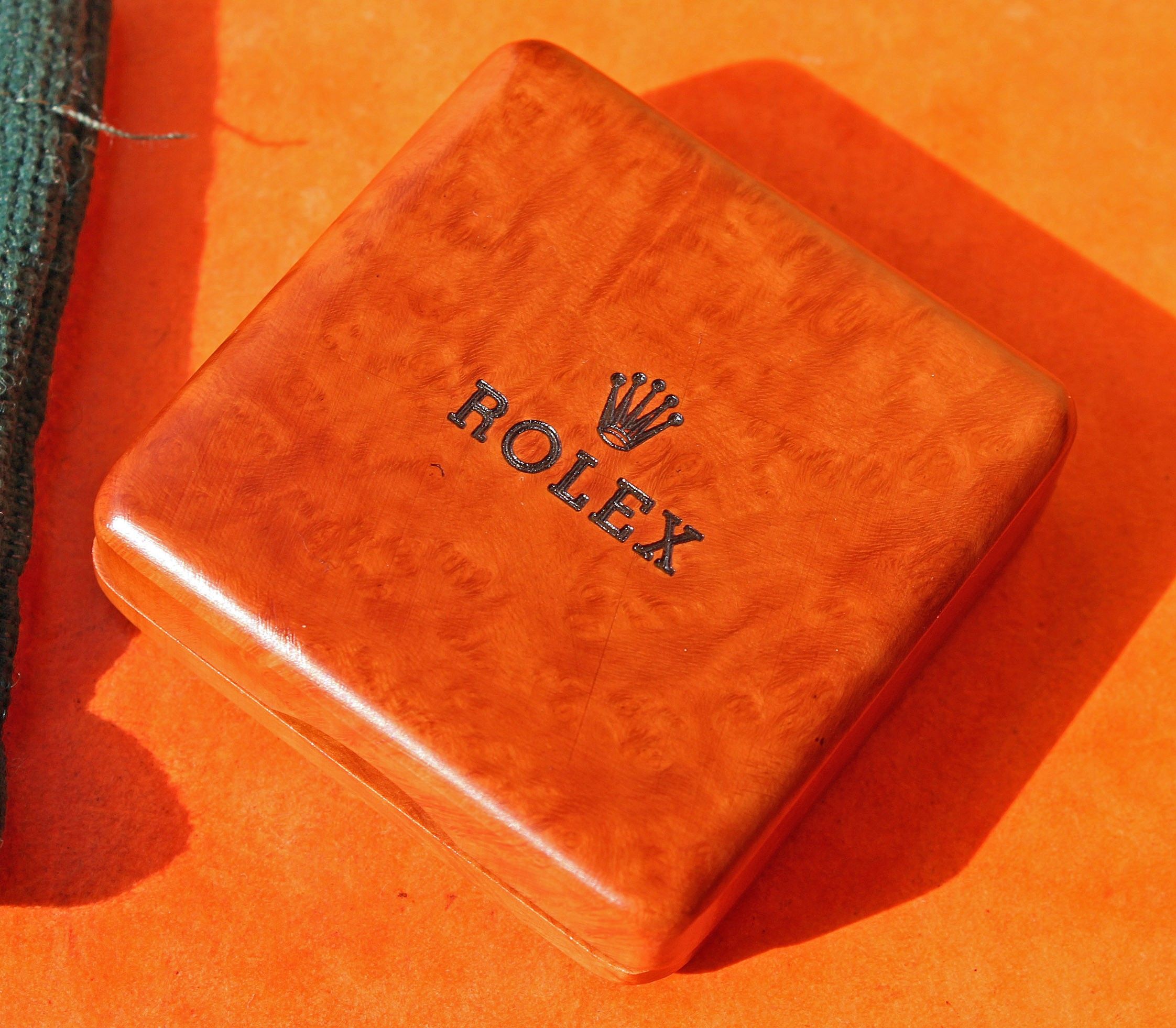 RARE AMAZING PRETTY COLLECTIBLE ROLEX PILL-BOX STORAGE WOODEN PARTS