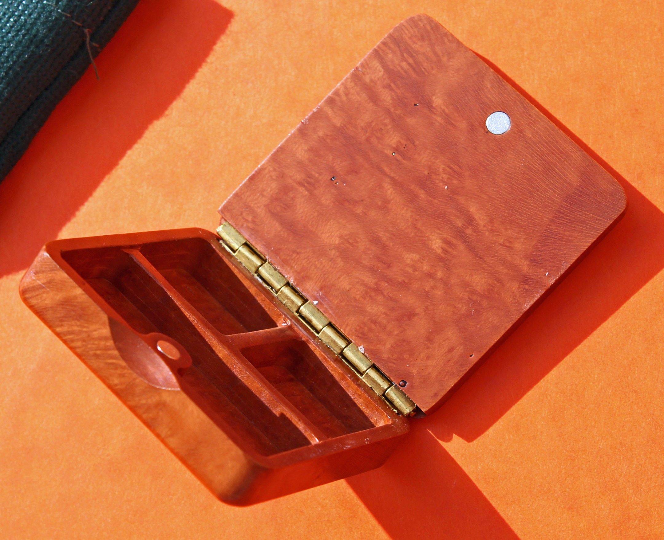 RARE AMAZING PRETTY COLLECTIBLE ROLEX PILL-BOX STORAGE WOODEN PARTS