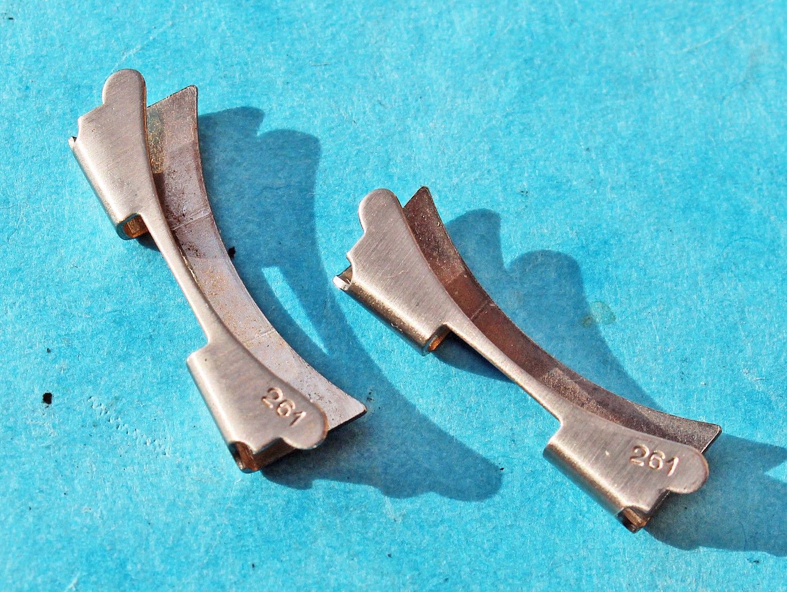 VINTAGE NOS ROLEX STAINLESS STEEL WATCH ENDLINKS 261 19MM FITS ON ...