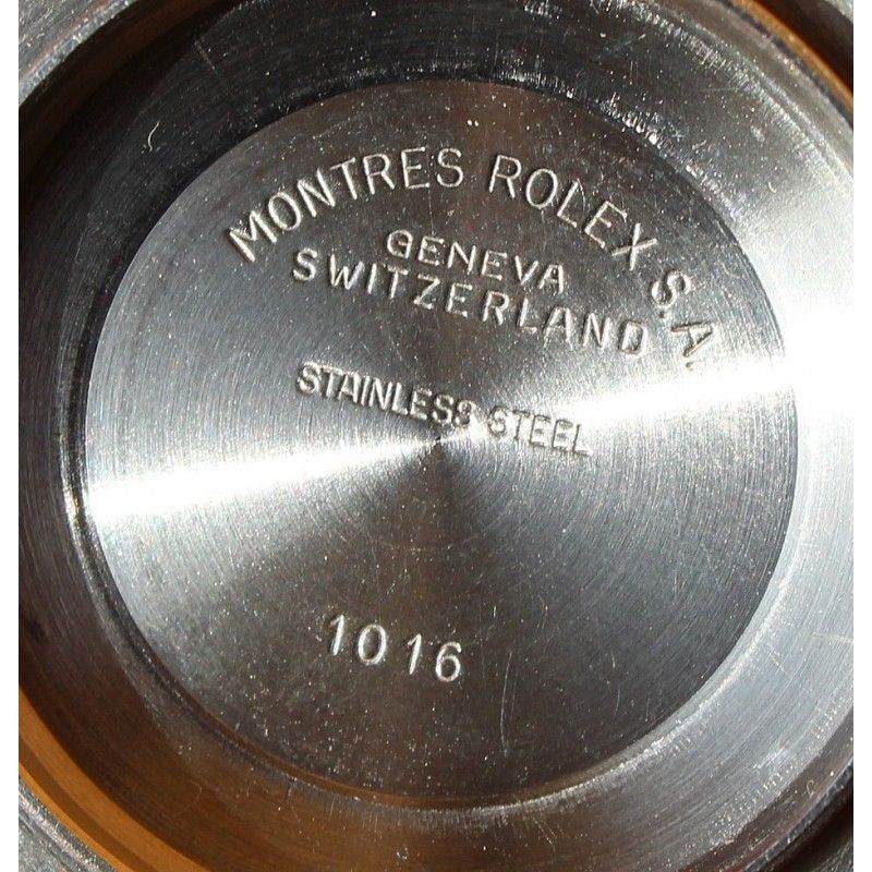 VINTAGE FOND ACIER DE BOITIER MONTRE ROLEX EXPLORER 1016 CASEBACK FOND ...