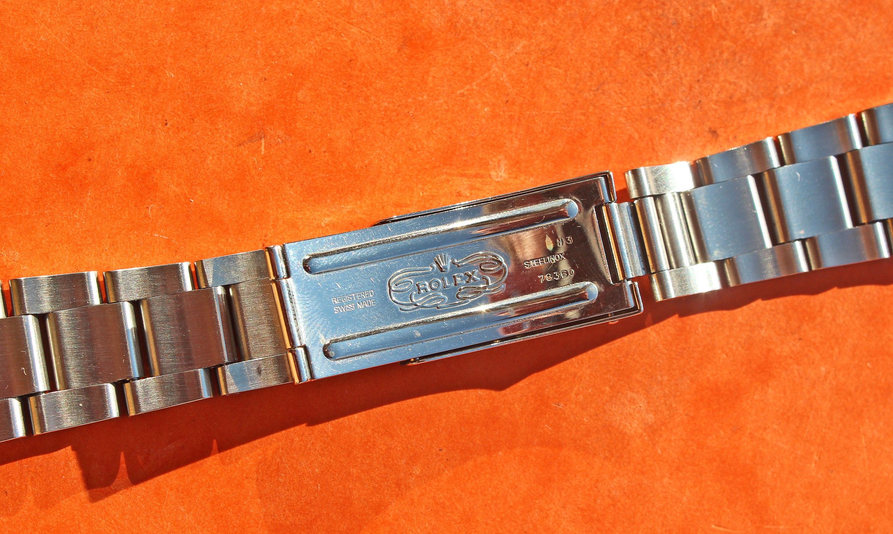 ROLEX OYSTER BRACELET 78360 20mm DATEJUST 1601, GMT MASTER 1675, 16750 ...