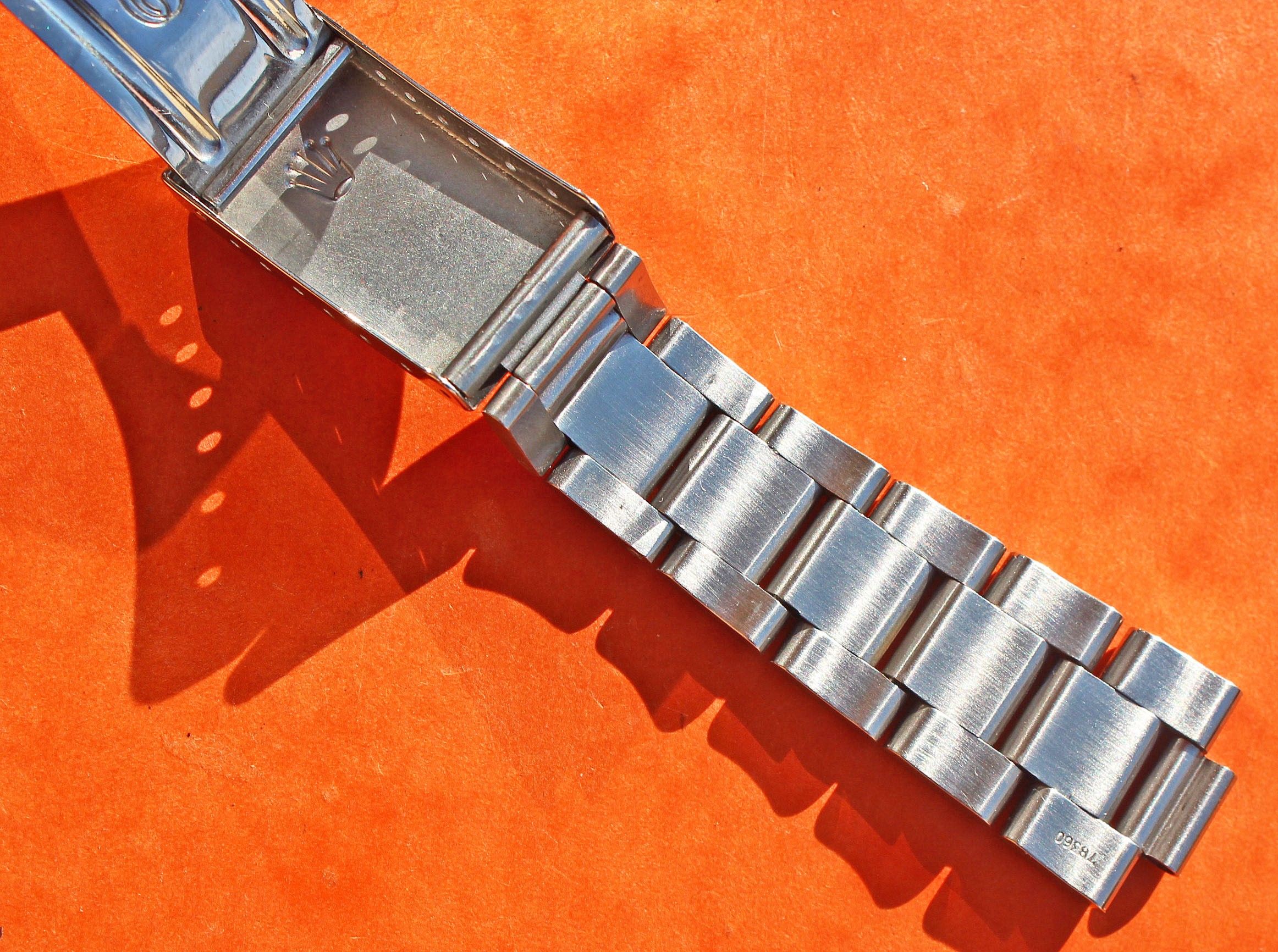ROLEX OYSTER BRACELET 78360 20mm DATEJUST 1601, GMT MASTER 1675, 16750 ...