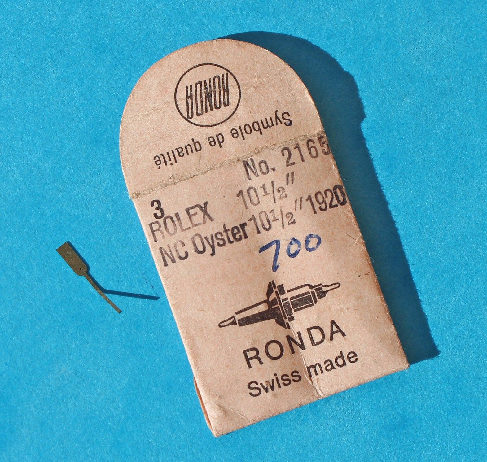 1 Vintage Rolex Balance Staff 10 1/2" 1920 NC Oyster (NOS) Ronda part ...