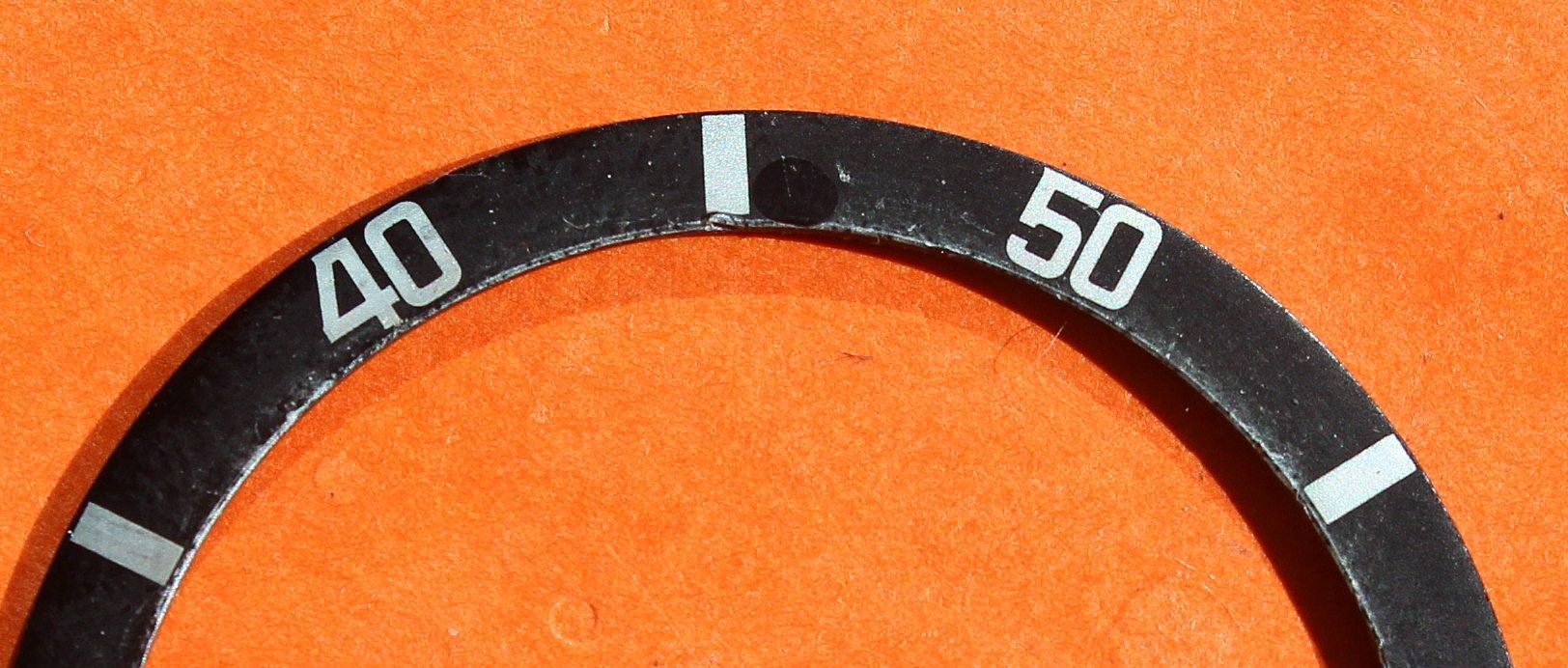 Genuine Rolex & Tudor faded Fat Font bezel insert Submariner 5513, 5512 ...