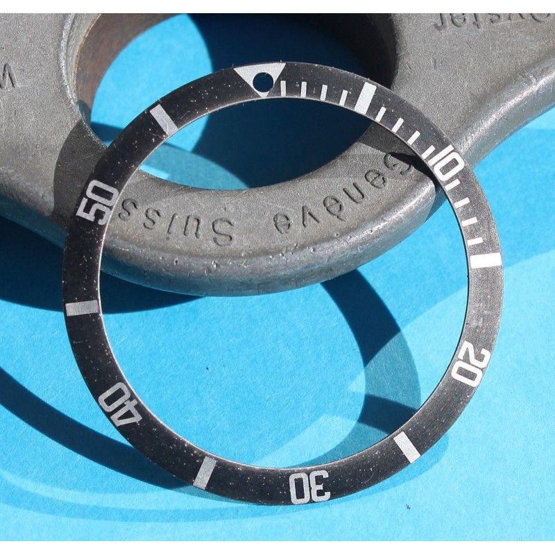 Genuine Rolex & Tudor faded Grey Fat Font bezel insert Submariner 5513 ...