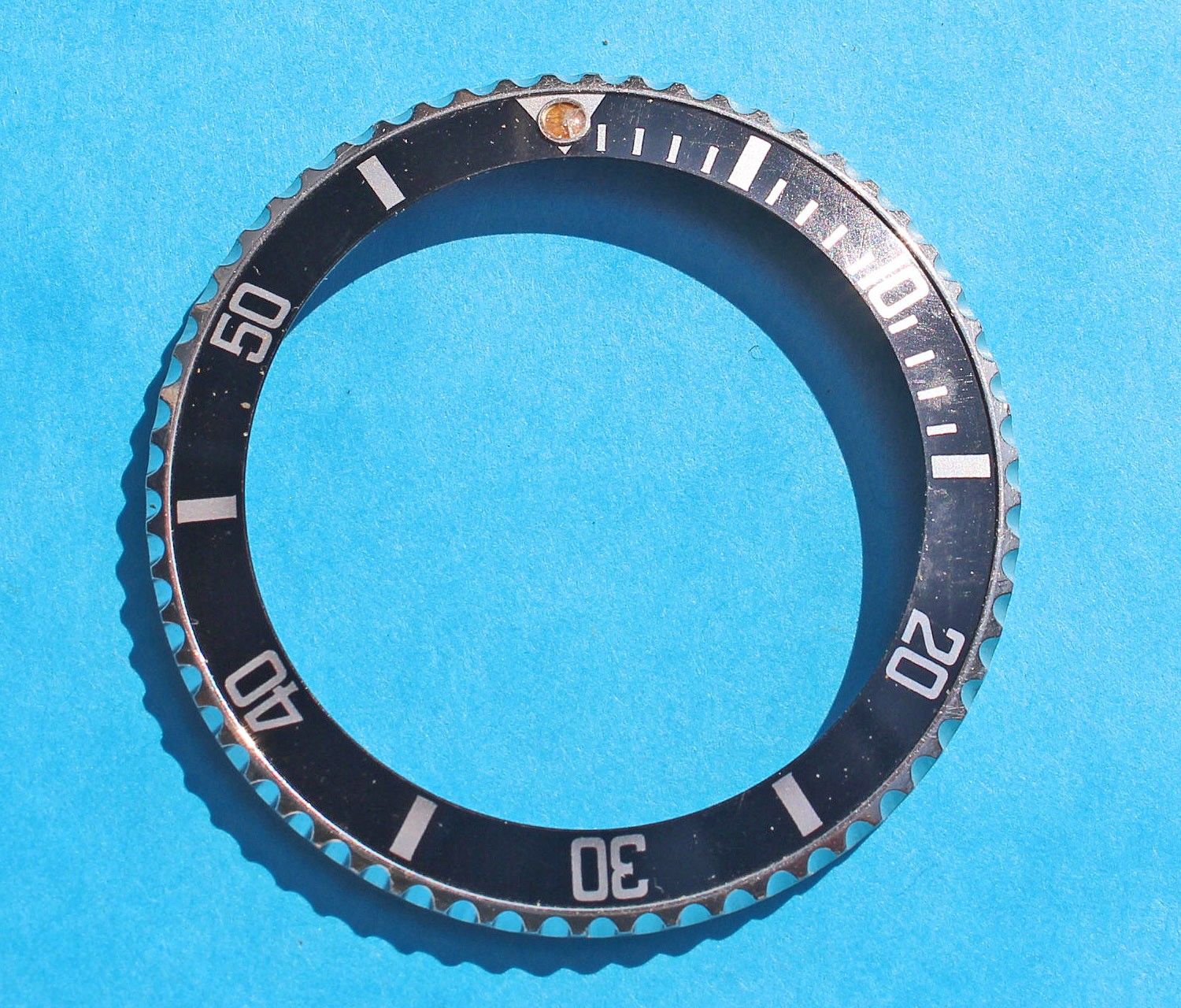Stunning Vintage Black Rolex Submariner date watch Bezel Insert 16800 ...