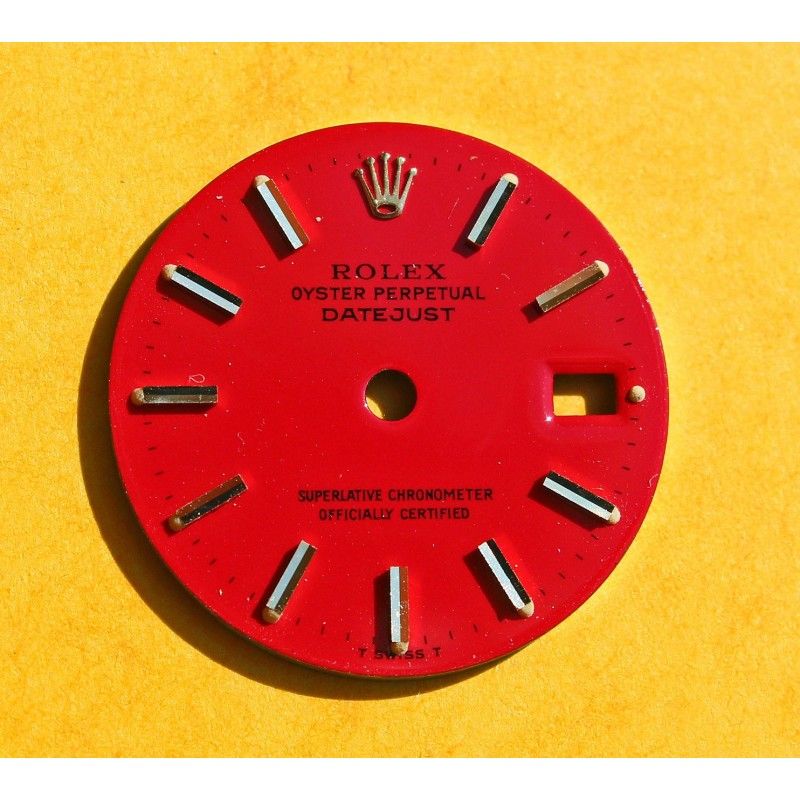 Sexy Rolex Lady Red Stella Enamel Datejust Dial Original Ø20mm