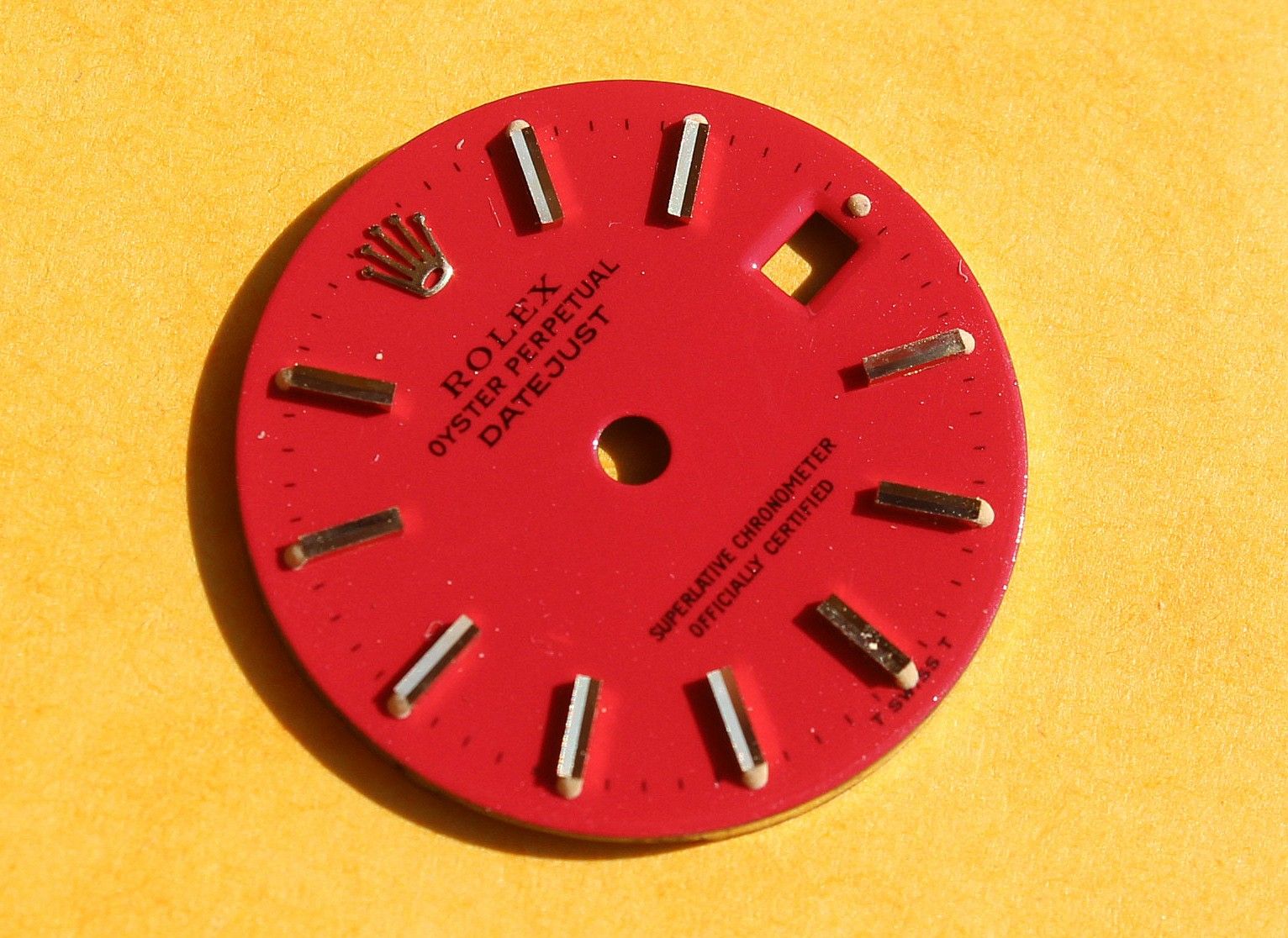 Sexy Rolex Lady Red Stella Enamel Datejust Dial Original Ø20mm
