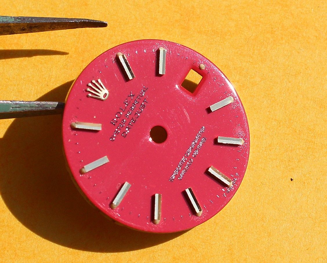 Sexy Rolex Lady Red Stella Enamel Datejust Dial Original Ø20mm