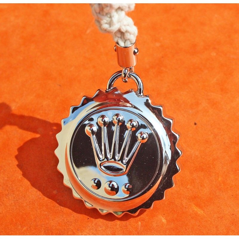 Amazing Rolex Triplock Submariner crown stainless steel key ring ...