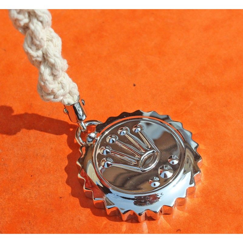 Amazing Rolex Triplock Submariner crown stainless steel key ring ...