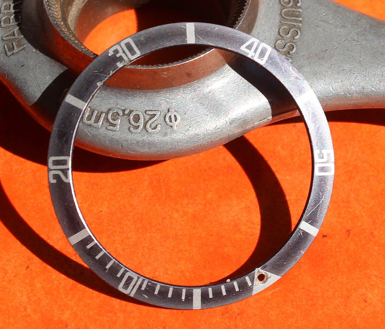 Rolex & Tudor River tons faded Fat Font bezel insert Submariner 5513 ...