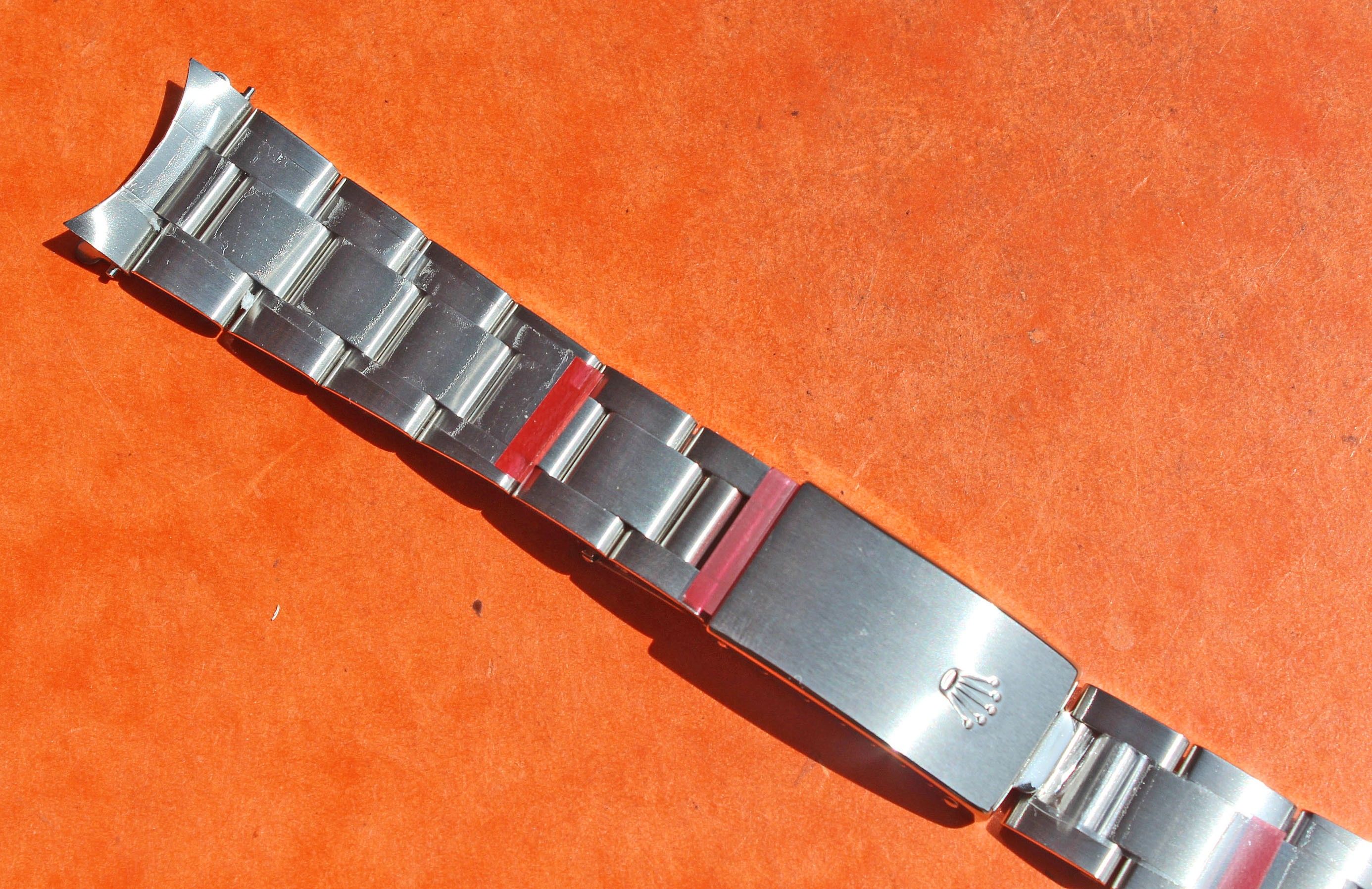 Rolex New Oyster Stainless Steel 19mm Men's Bracelet Ref 78350 19 ...