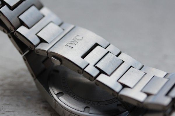IWC Schaffhausen Rare Genuine Extended Intermediate stainless steel Bracelet 20mm solid link ...