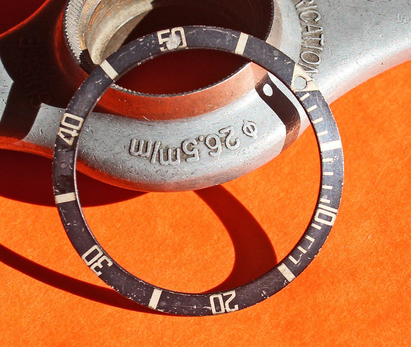 Rolex & Tudor Ice blue tons faded Fat Font bezel insert Submariner 5513 ...
