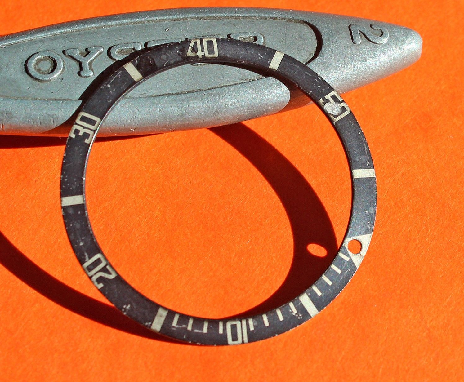 Rolex & Tudor Ice blue tons faded Fat Font bezel insert Submariner 5513 ...