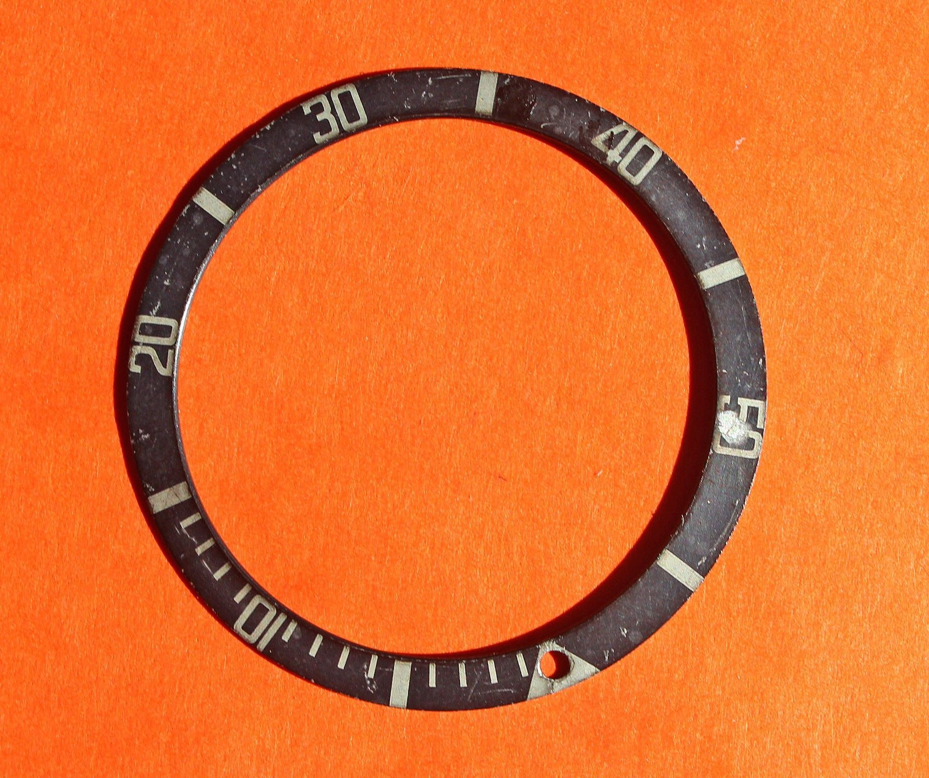 Rolex & Tudor Ice blue tons faded Fat Font bezel insert Submariner 5513 ...