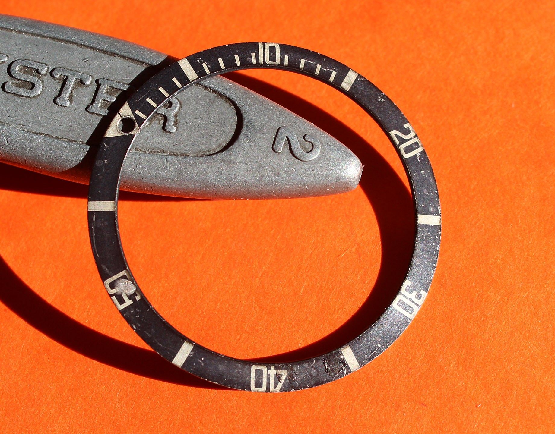 Rolex & Tudor Ice blue tons faded Fat Font bezel insert Submariner 5513 ...