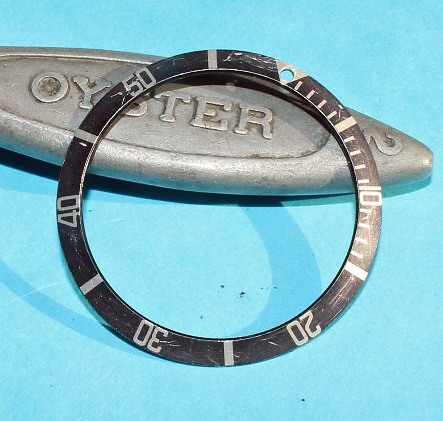 Rolex & Tudor Dark blue tons faded Fat Font bezel insert Submariner ...