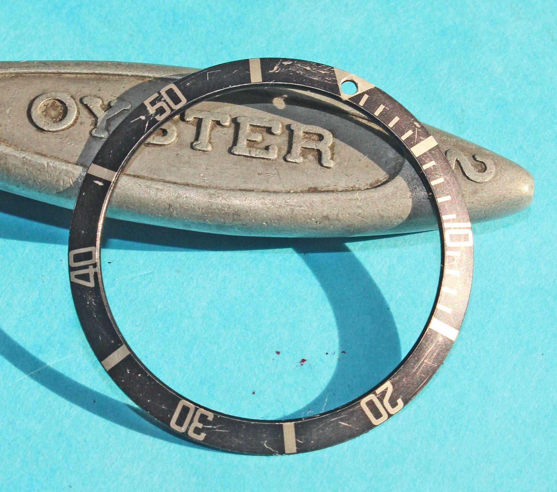Rolex & Tudor Dark blue tons faded Fat Font bezel insert Submariner ...