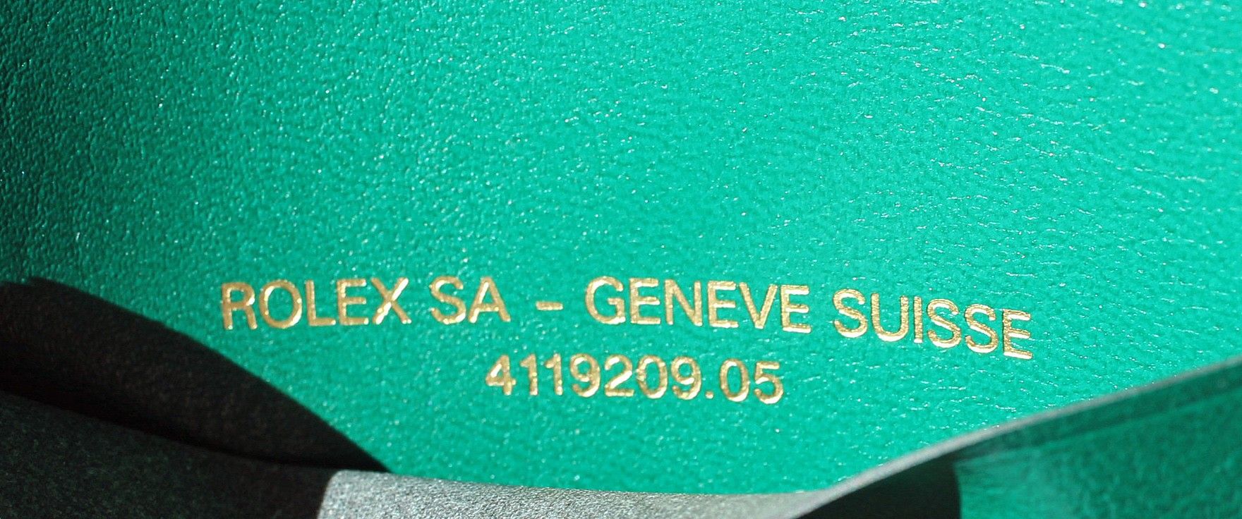 Exclusive & Collectible Rolex Fir Green Card Holder paper documents ...