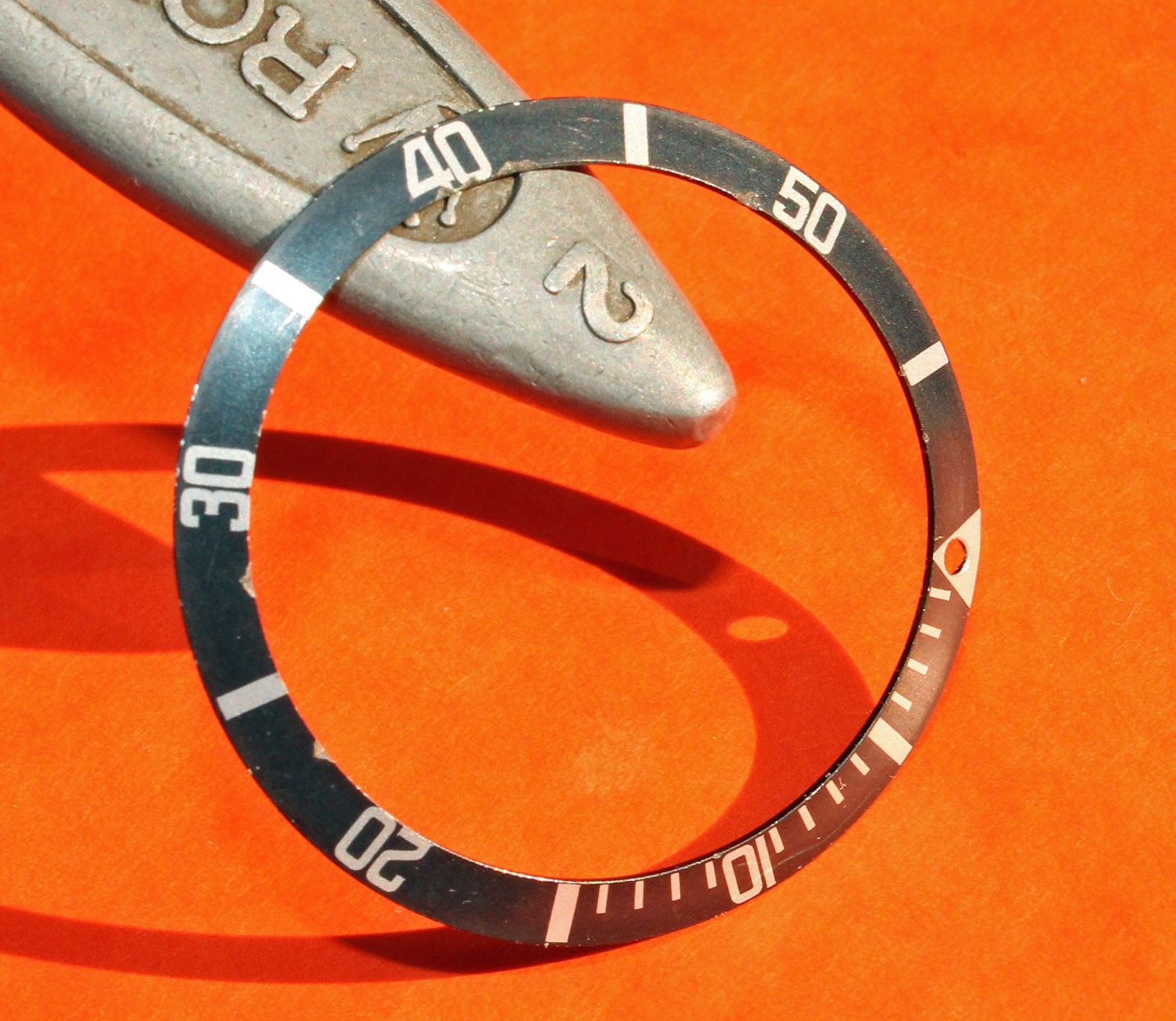 Rolex & Tudor Dark blue tons faded Fat Font bezel insert Submariner ...