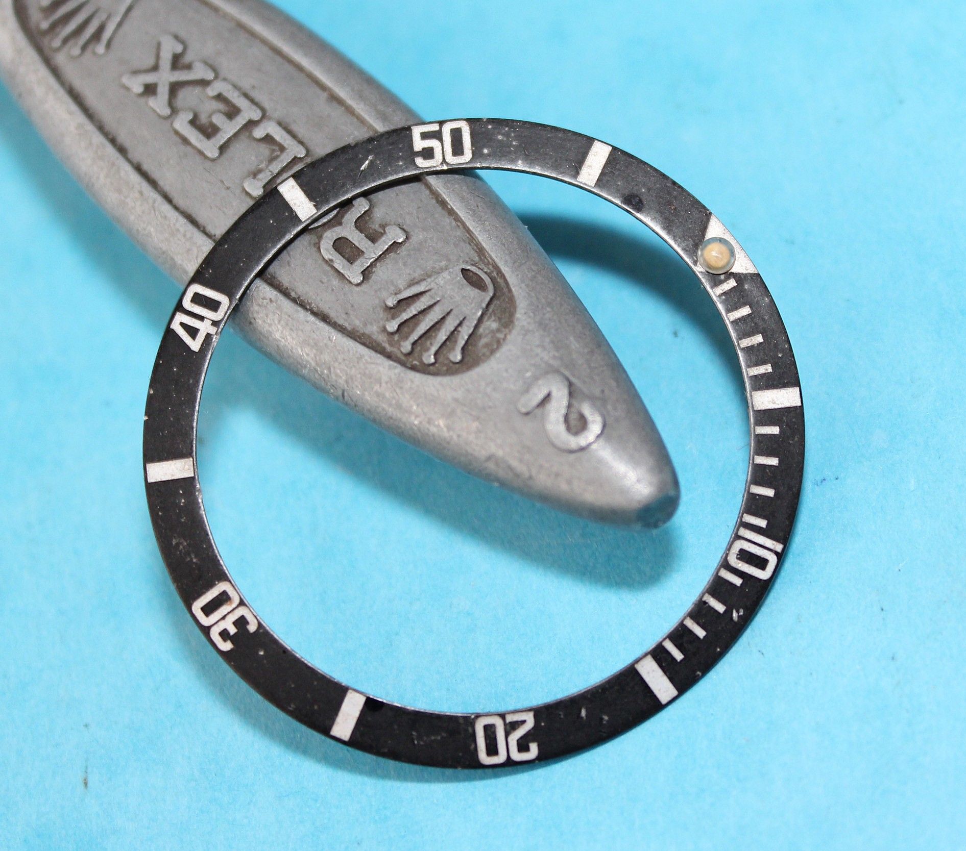 Rolex & Tudor Dark blue tons faded Fat Font bezel insert Submariner ...