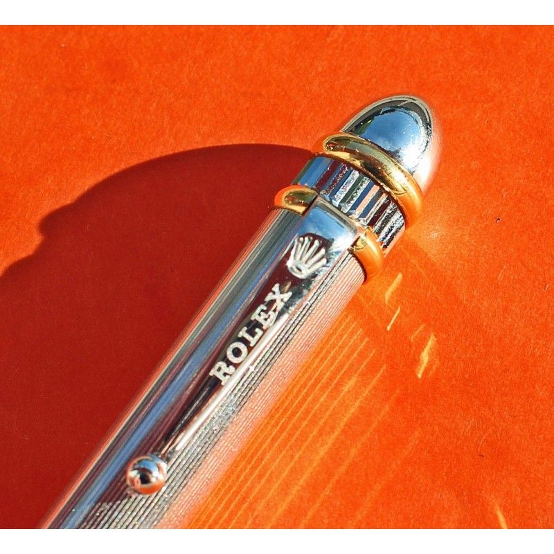 ROLEX LUXURIOUS MASTERPIECE Silver Fat Ball Point Pen refill in Silver ...
