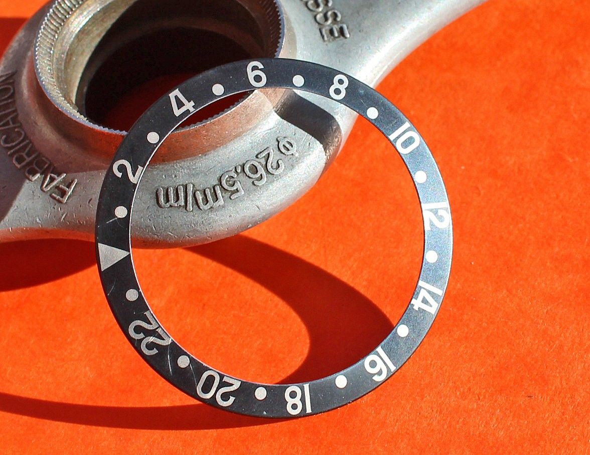 ROLEX Fat Font SERIF BEZEL watch Insert GMT Master II 16710, 16700 ...