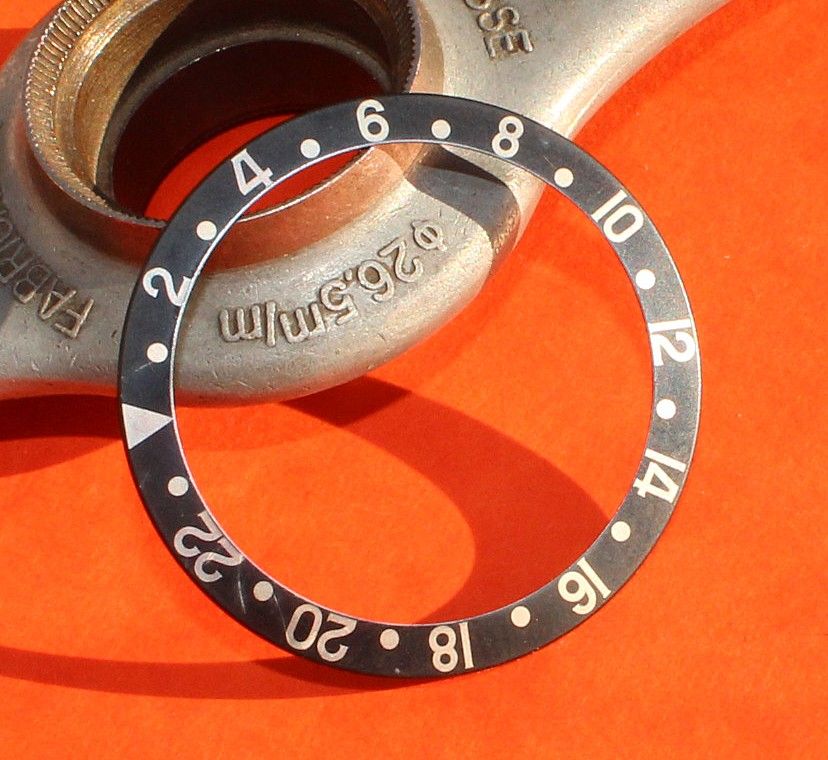 ROLEX Fat Font SERIF BEZEL watch Insert GMT Master II 16710, 16700 ...