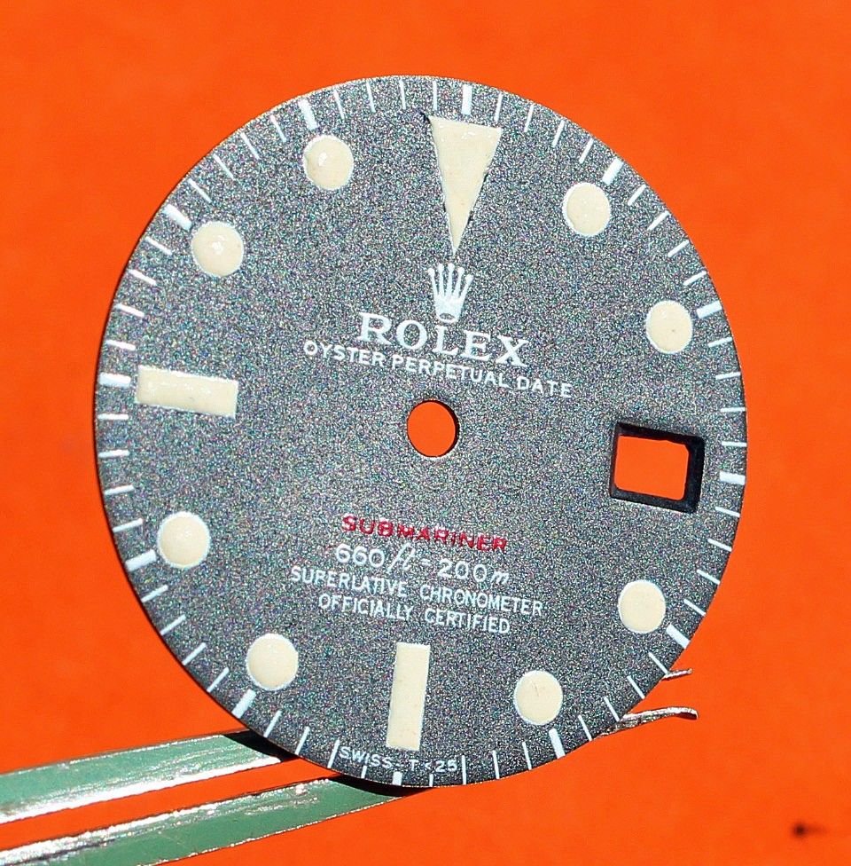 Vintage 1680 Rolex Cadran ROUGE BEYELER Montre Submariner Date RED MARK IV