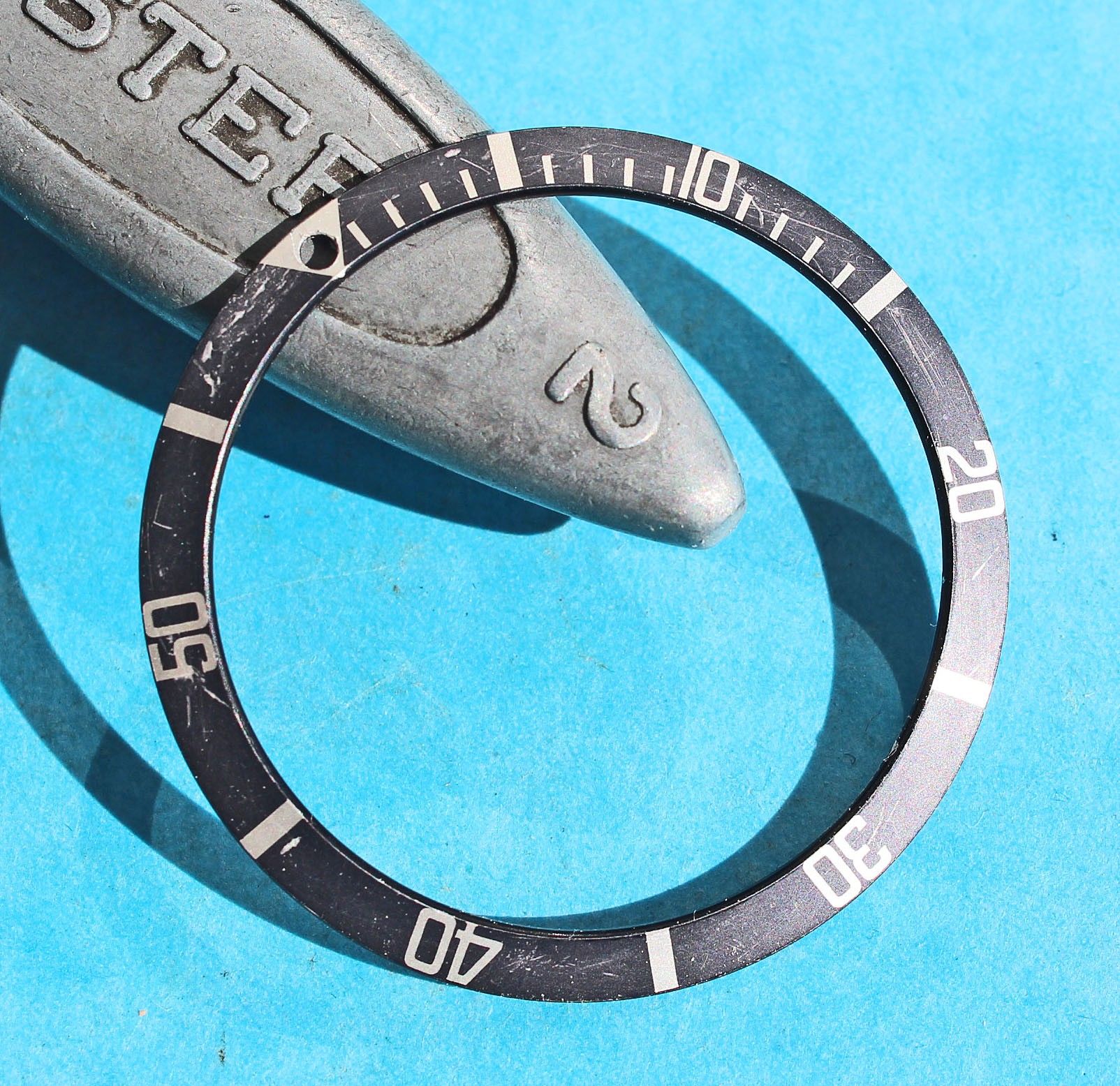 Rolex & Tudor Dark blue tons faded Fat Font bezel insert Submariner ...