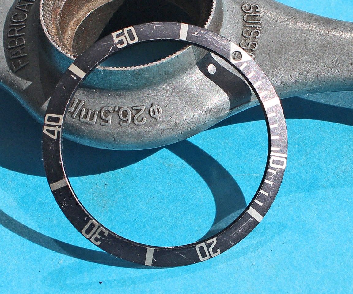 Rolex & Tudor Dark blue tons faded Fat Font bezel insert Submariner ...