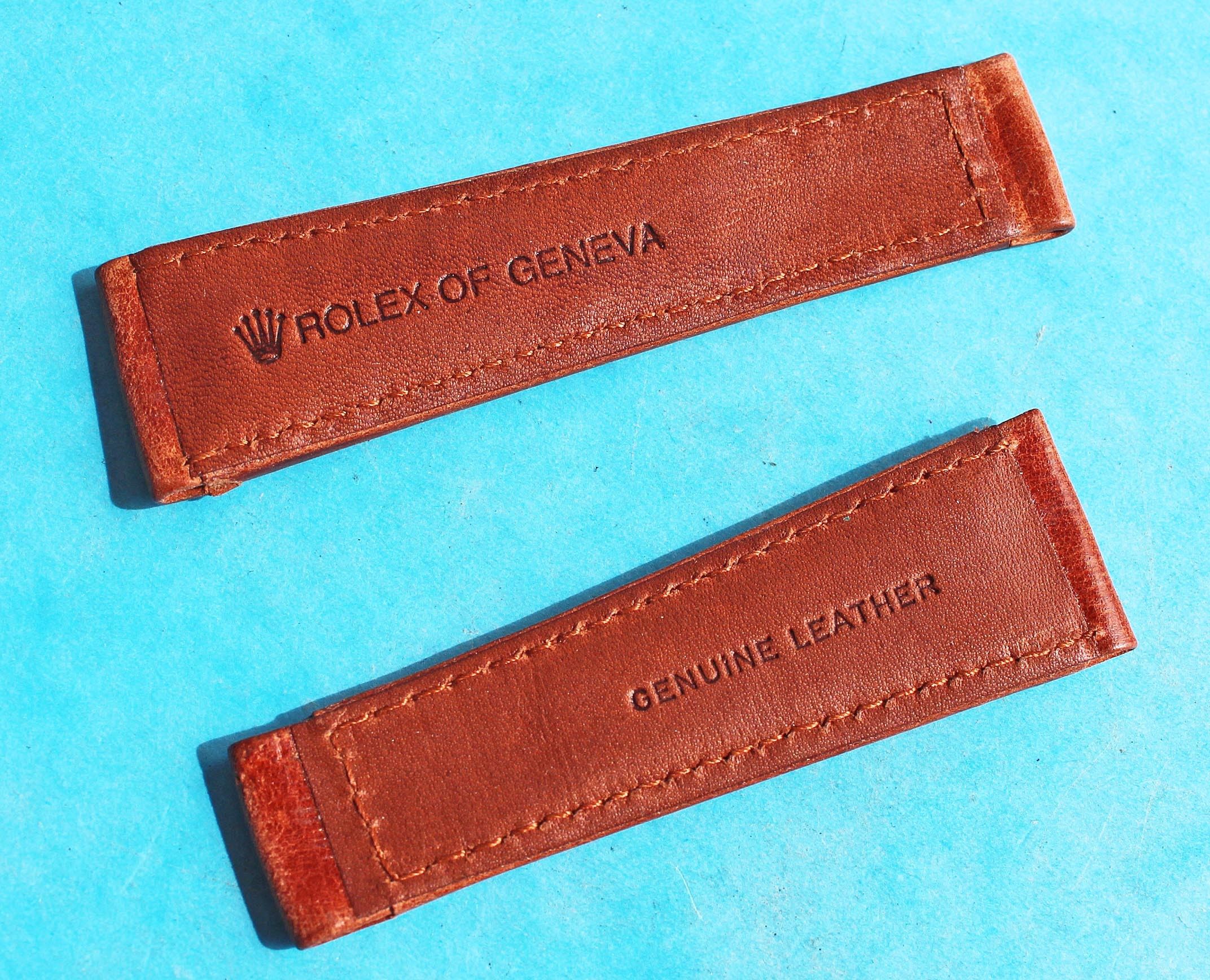 Original Rolex of Geneva 20mm Daytona Watch Genuine Calfskin Leather ...