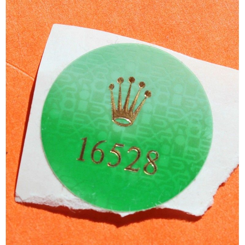 Rolex Rare 90's Watch caseback Hologram Sticker Decal, green Oyster ...