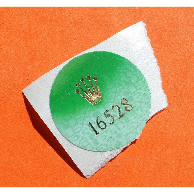 Rolex Rare 90's Watch caseback Hologram Sticker Decal, green Oyster ...
