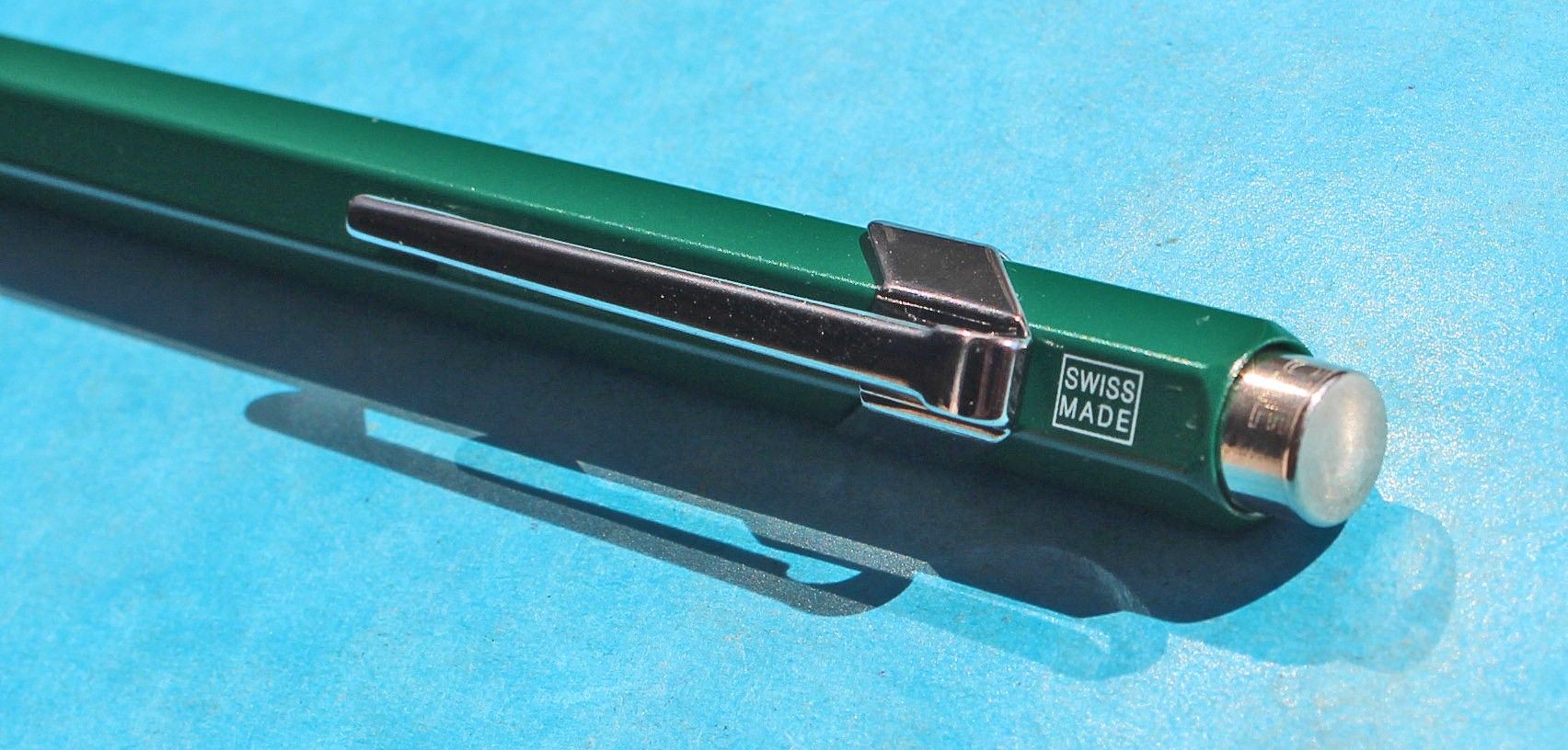 ROLEX ♛♛ RARE BALLPOINT PEN SWISS MADE CARAN D'ACHE DEALER'S green ...