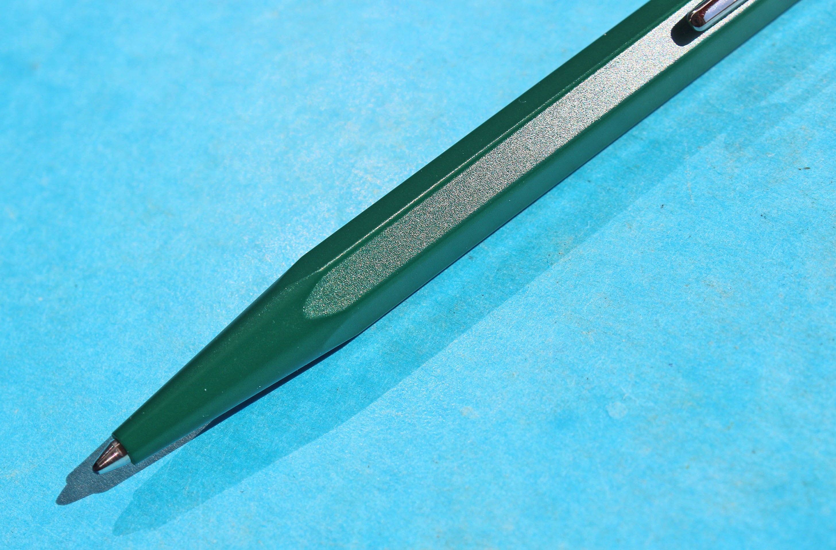 ROLEX ♛♛ RARE BALLPOINT PEN SWISS MADE CARAN D'ACHE DEALER'S green ...