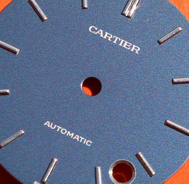 Cartier Vintage dial Authentic rare Cartier Watch Part Blue dial Ø26 ...