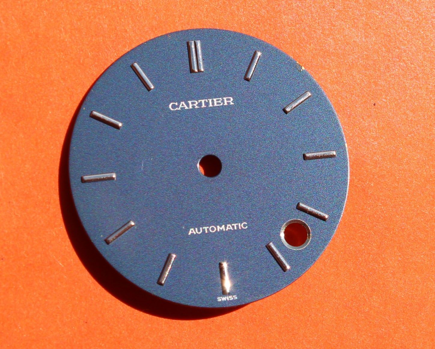 Cartier Vintage dial Authentic rare Cartier Watch Part Blue dial Ø26 ...