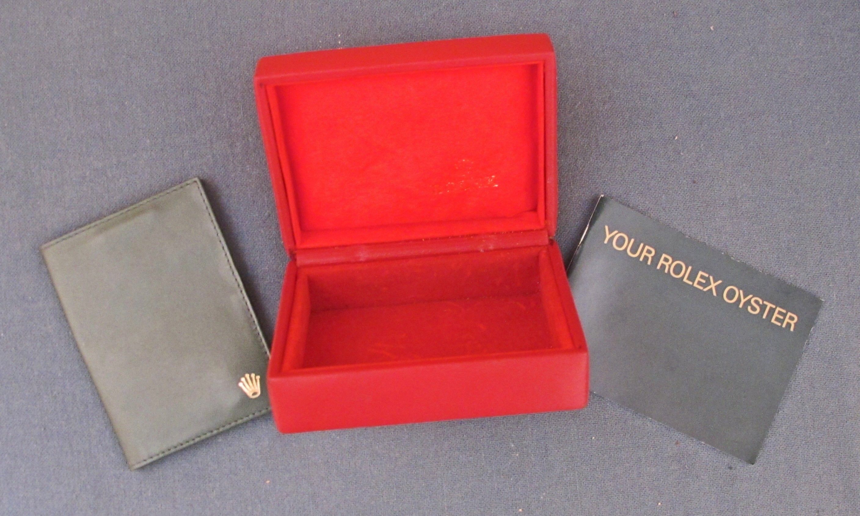 Vintage Collectible Red Rolex Case Box Datejust Precision air King