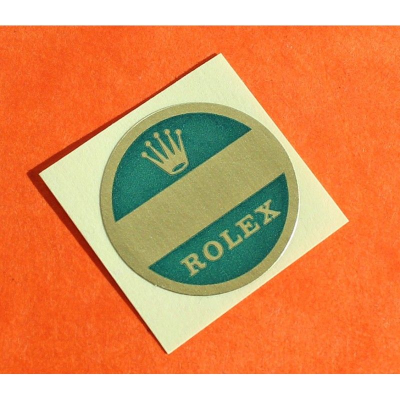 Rolex 60's watch caseback Ø21mm Blank gold Green Sticker Submariner ...