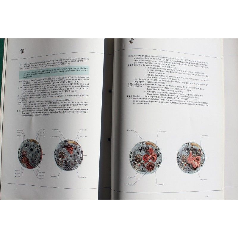 ROLEX TECHNICAL BULLETIN INFORMATION WATCHES MANUAL BOOK SERVICE ...