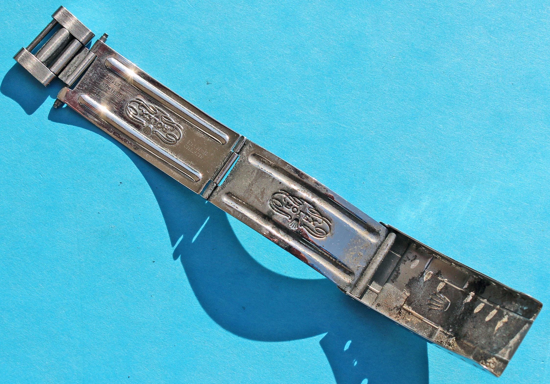 Rolex folded deployant clasp 1986 K11 code 93150 Submariner 1680, 5513 ...