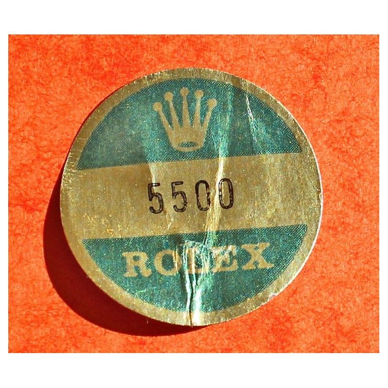 ROLEX 5500 CASE BACK Ø21mm STICKER EXPLORER PRECISION AIRKING Rolex ...