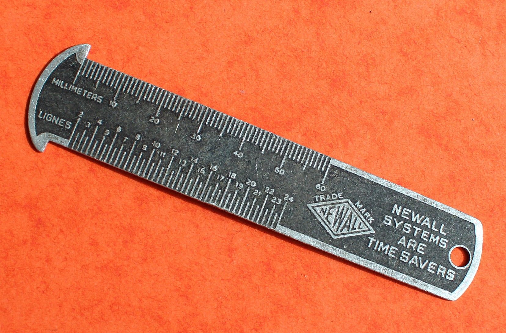 VINTAGE guage ruler NEWALL Systems are time savers parts repair service ...