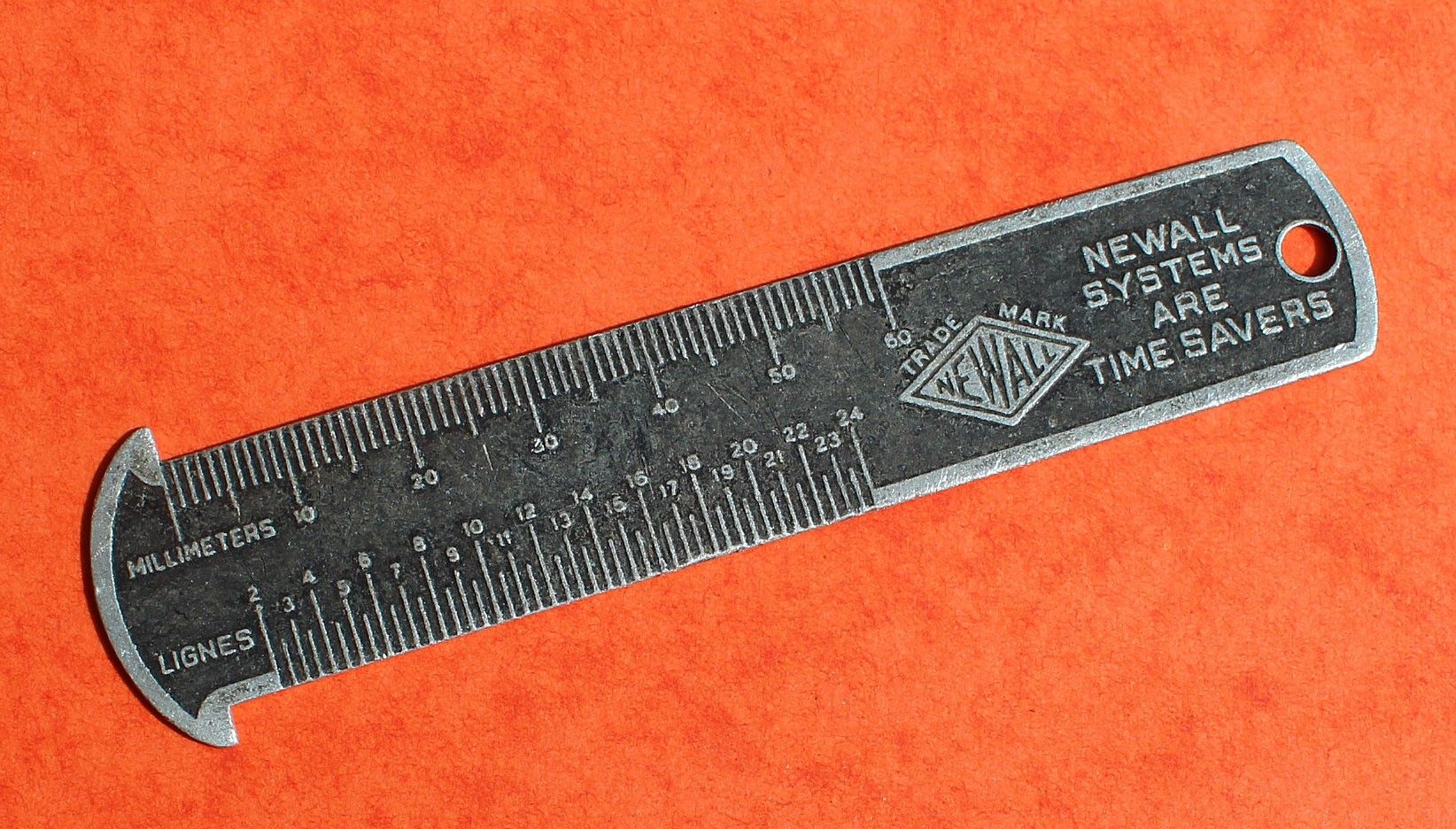 VINTAGE guage ruler NEWALL Systems are time savers parts repair service ...