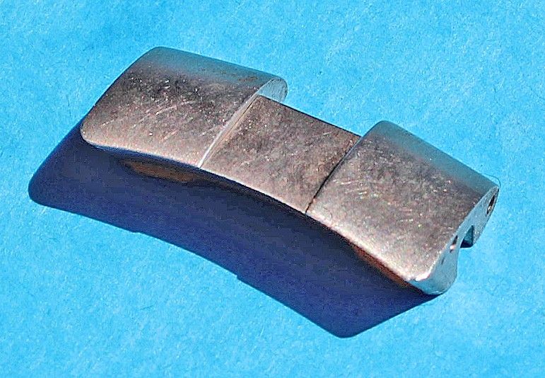 Watch band 20mm stainless steel matt straight & curved end link ...