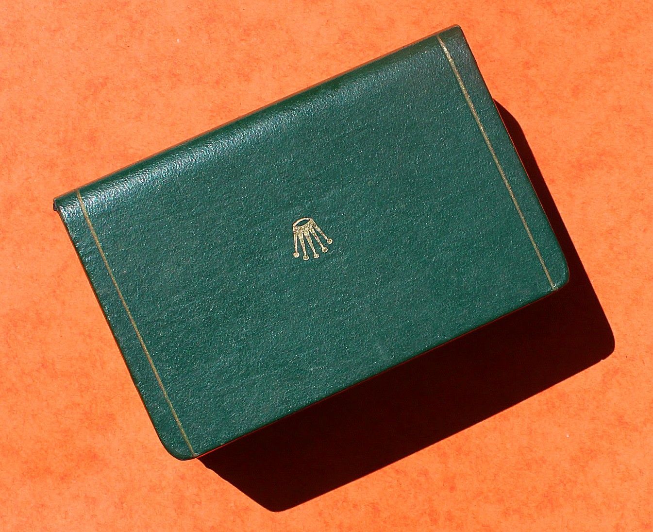 Vintage 60's Rectangle Rolex Green Coffin Box Leatherette Oyster ...