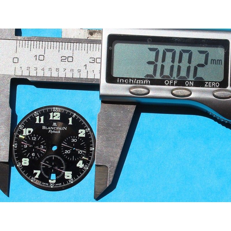 Blancpain Leman Flyback Chronograph Watch part Arabics Black Dial auto ...